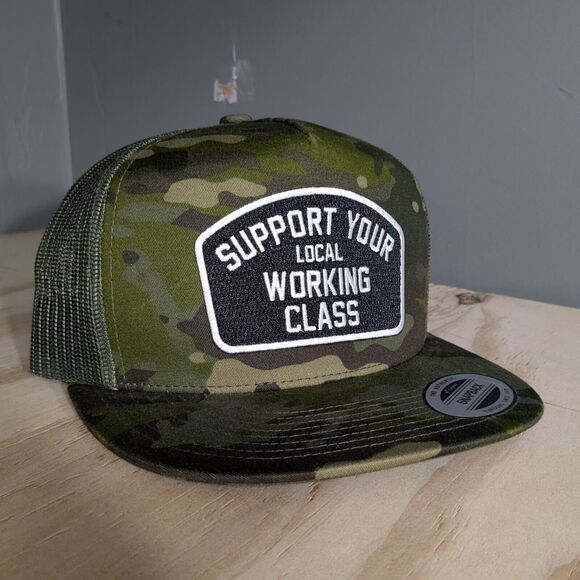 DIXXON | Accessories | Dixxon Flannel Snapback Trucker Hat Flat Brim ...